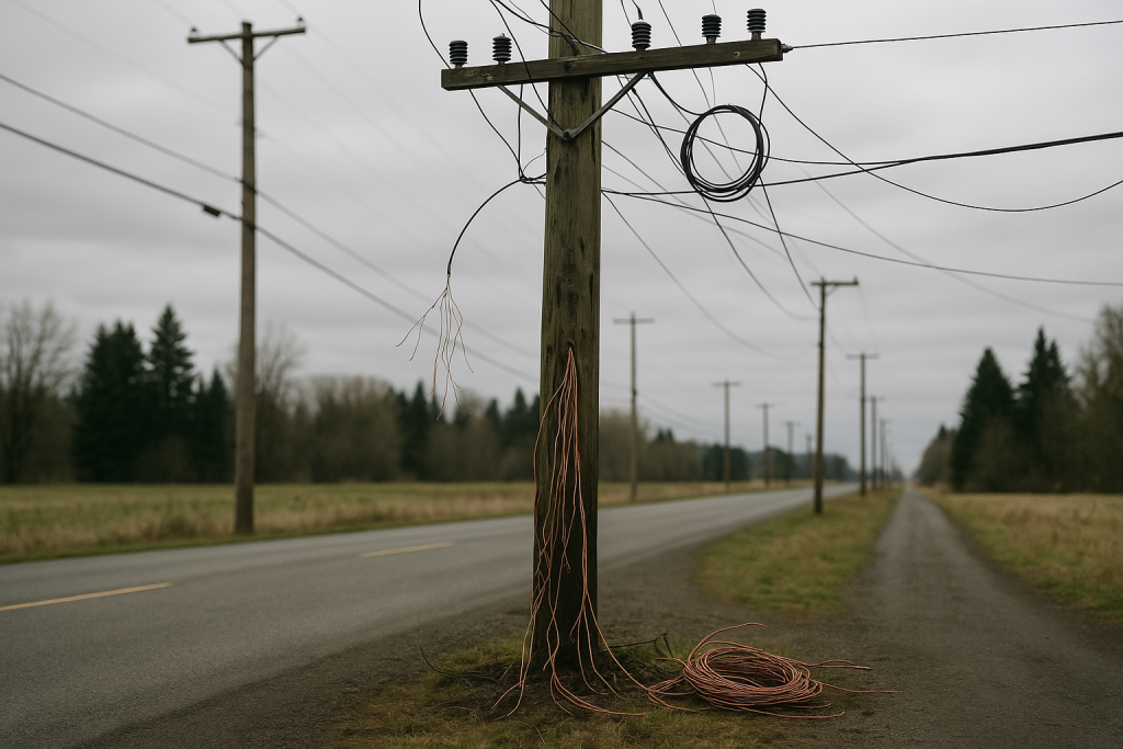 Statewide Crackdown on Copper Wire Theft Signals Policy Shift ...